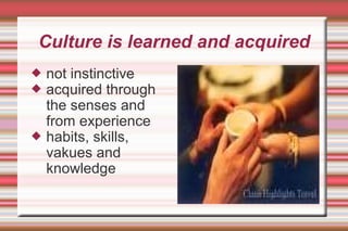 characteristics of culture | PPT