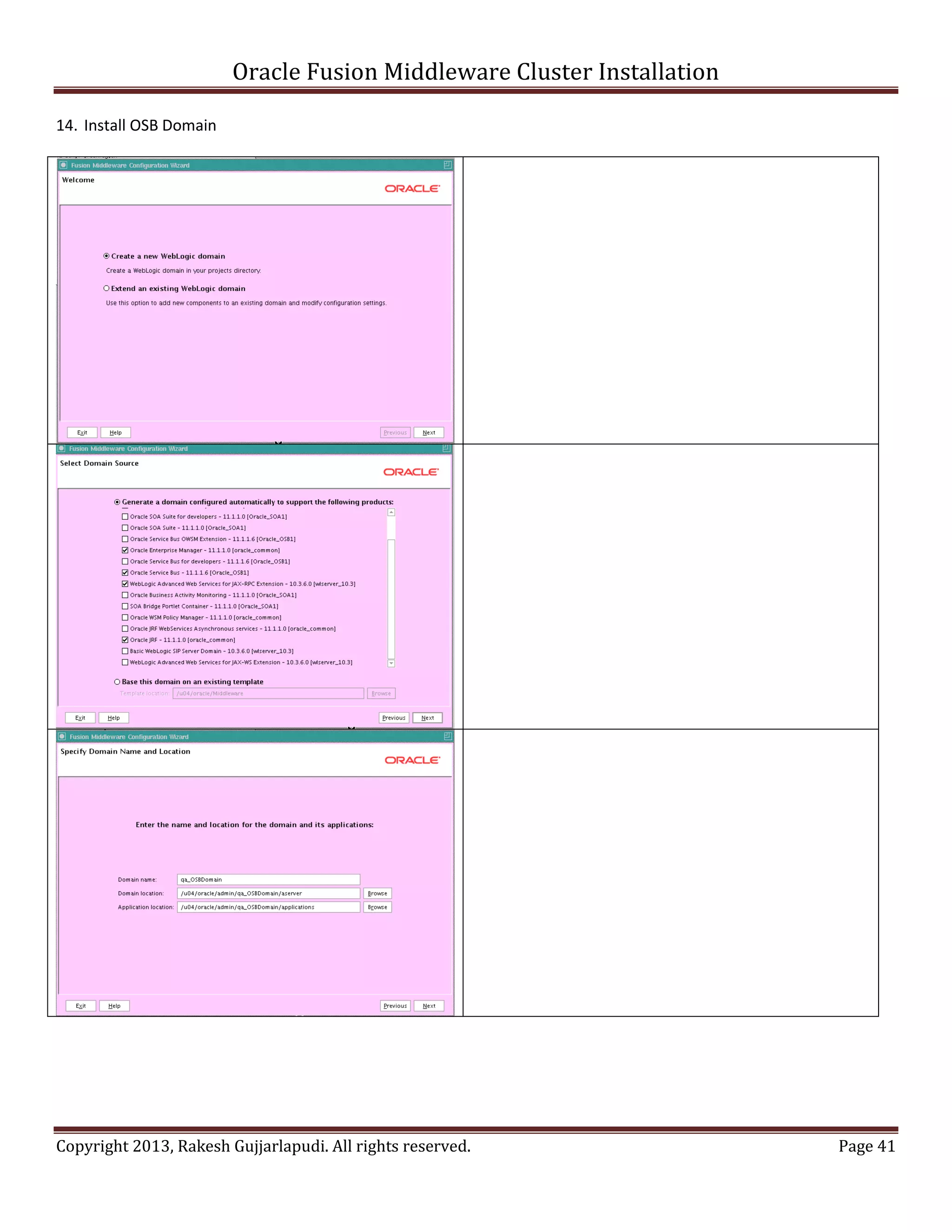 SOA OSB suite cluster installation | PDF | Cloud Computing | Internet