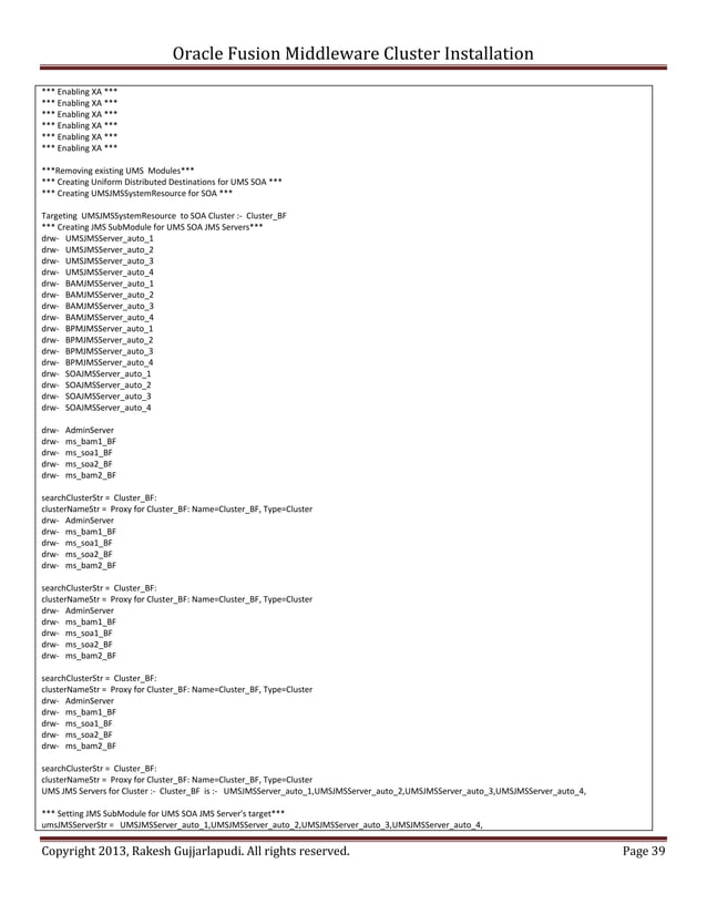 SOA OSB suite cluster installation | PDF | Cloud Computing | Internet