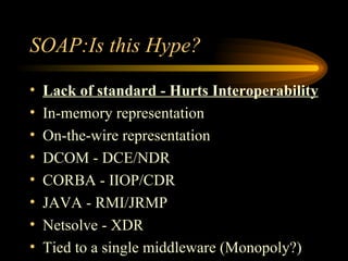 SOAP:Simple Object Access Protocol -XML-RPC | PPT