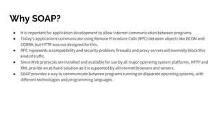 SOAP - Simple Object Access Protocol | PPTX