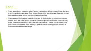 Soap and detergent making process of Technology | PPTX