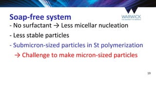 Soap free emulsion polymerization | PPTX