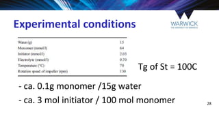 Soap free emulsion polymerization | PPTX