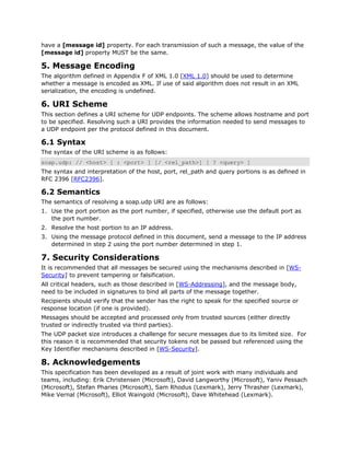 Soap over-udp | PDF