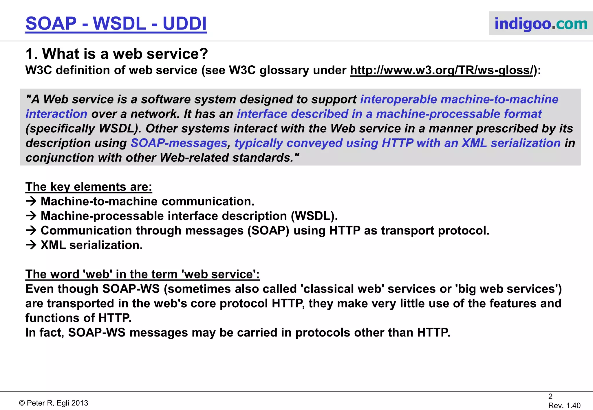Web Services (SOAP, WSDL, UDDI) | PDF