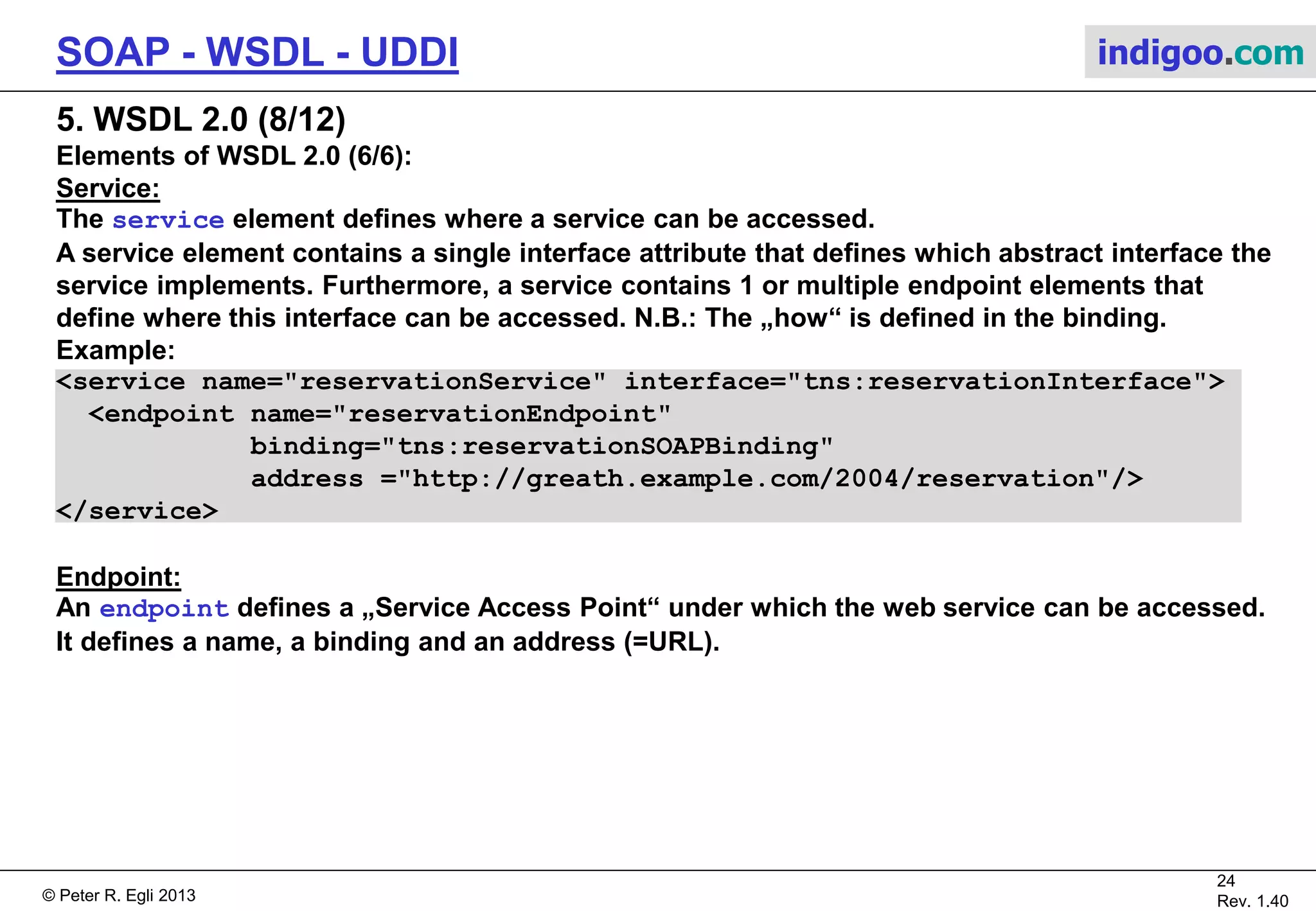 Web Services (SOAP, WSDL, UDDI) | PDF