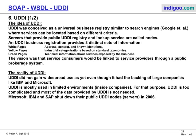 Web Services (SOAP, WSDL, UDDI) | PDF | Programming Languages | Computing