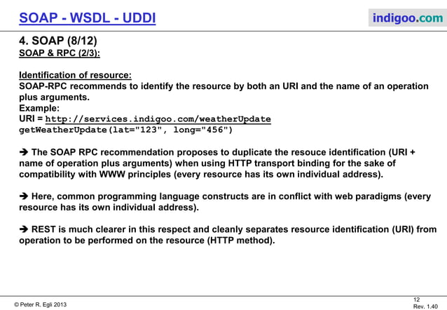 Web Services (SOAP, WSDL, UDDI)
