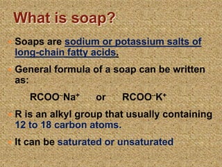 Soap and detergent | PPTX