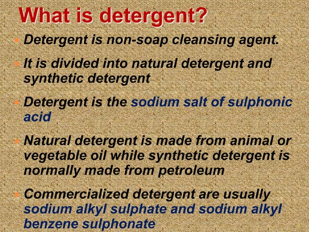 Soap and detergent | PPTX