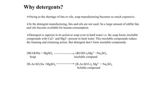 Soap and detergent,Soaps & Detergents | PPTX