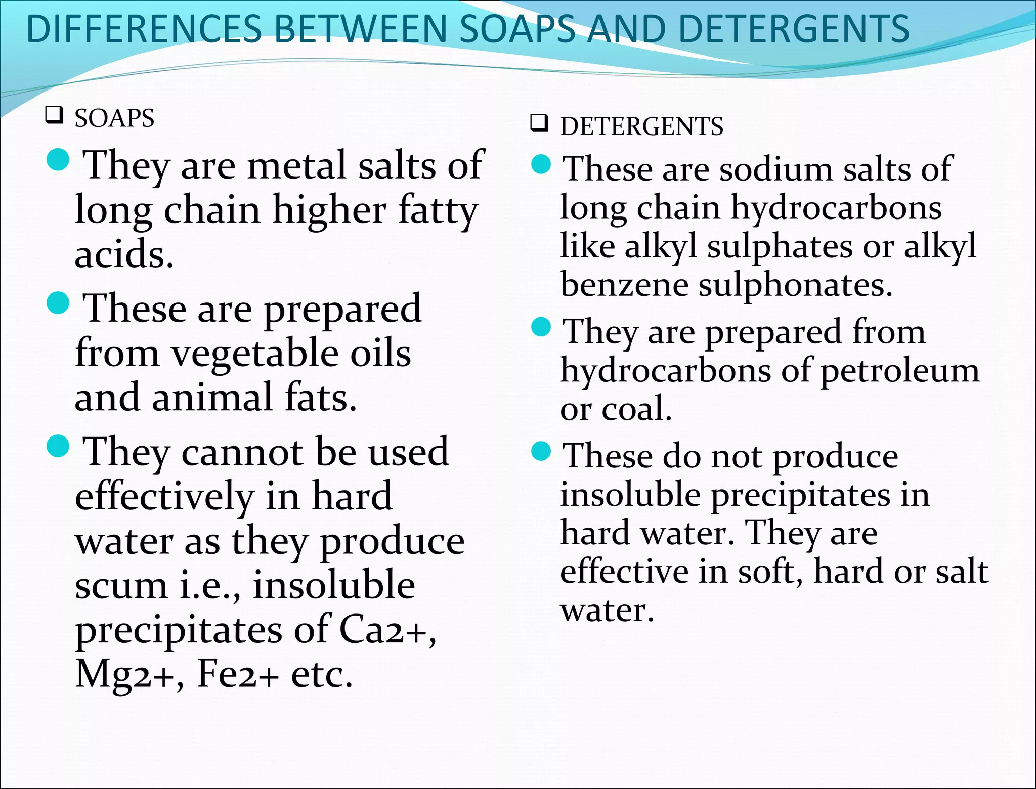 Soap and detergents | PPT