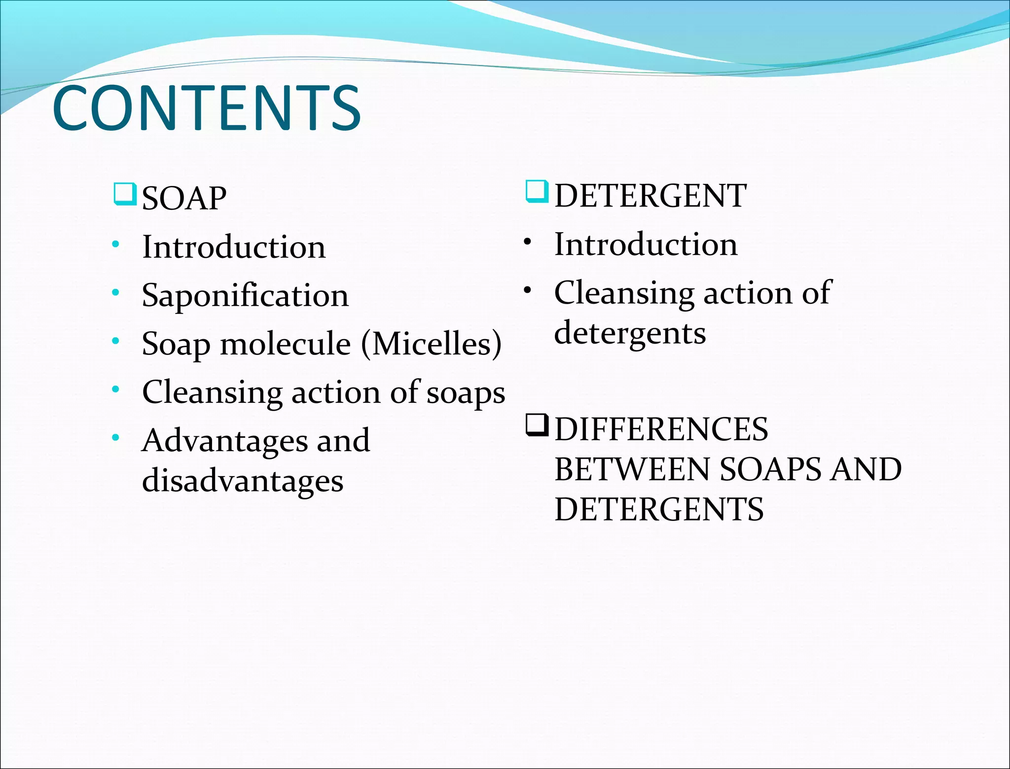 Soap and detergents | PPT