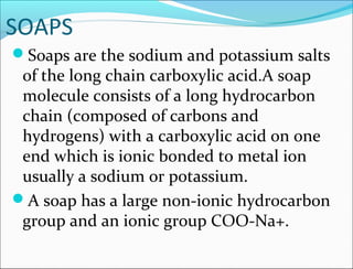 Soap and detergents | PPT