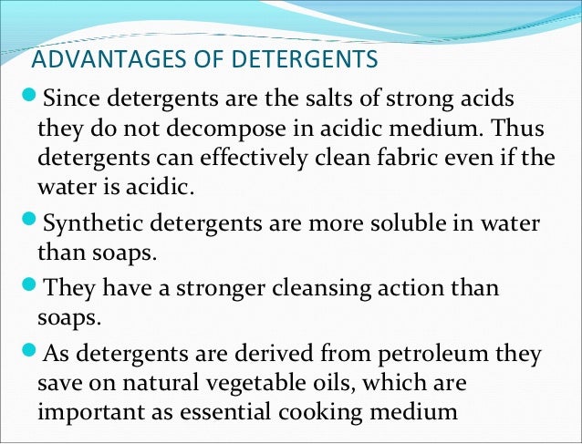 Soap And Detergents
