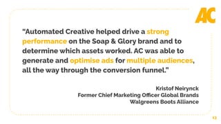 Automated Creative & Soap & Glory Case Study | PDF