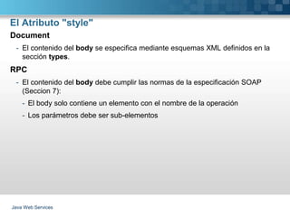 Java Web Services - SOAP Binding | PPSX | Programming Languages | Computing