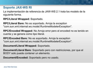 Java Web Services - SOAP Binding | PPSX | Programming Languages | Computing