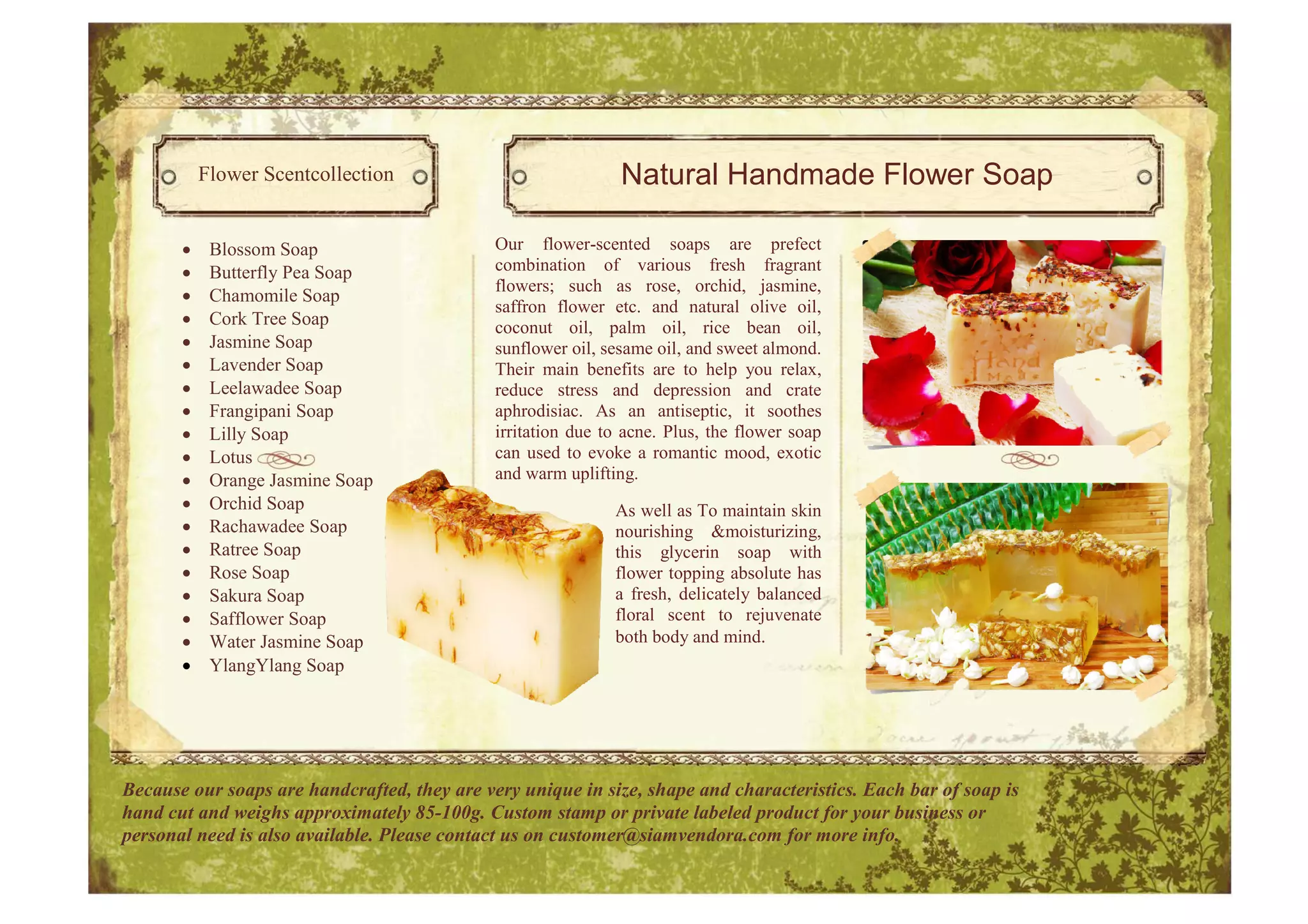 Herbal Soap Product Brochure | PDF