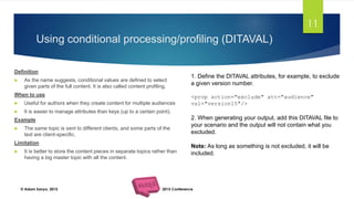 "Conref, conkeyref, conrefpush" - reuse strategies in DITA when migrating legacy content | PPT