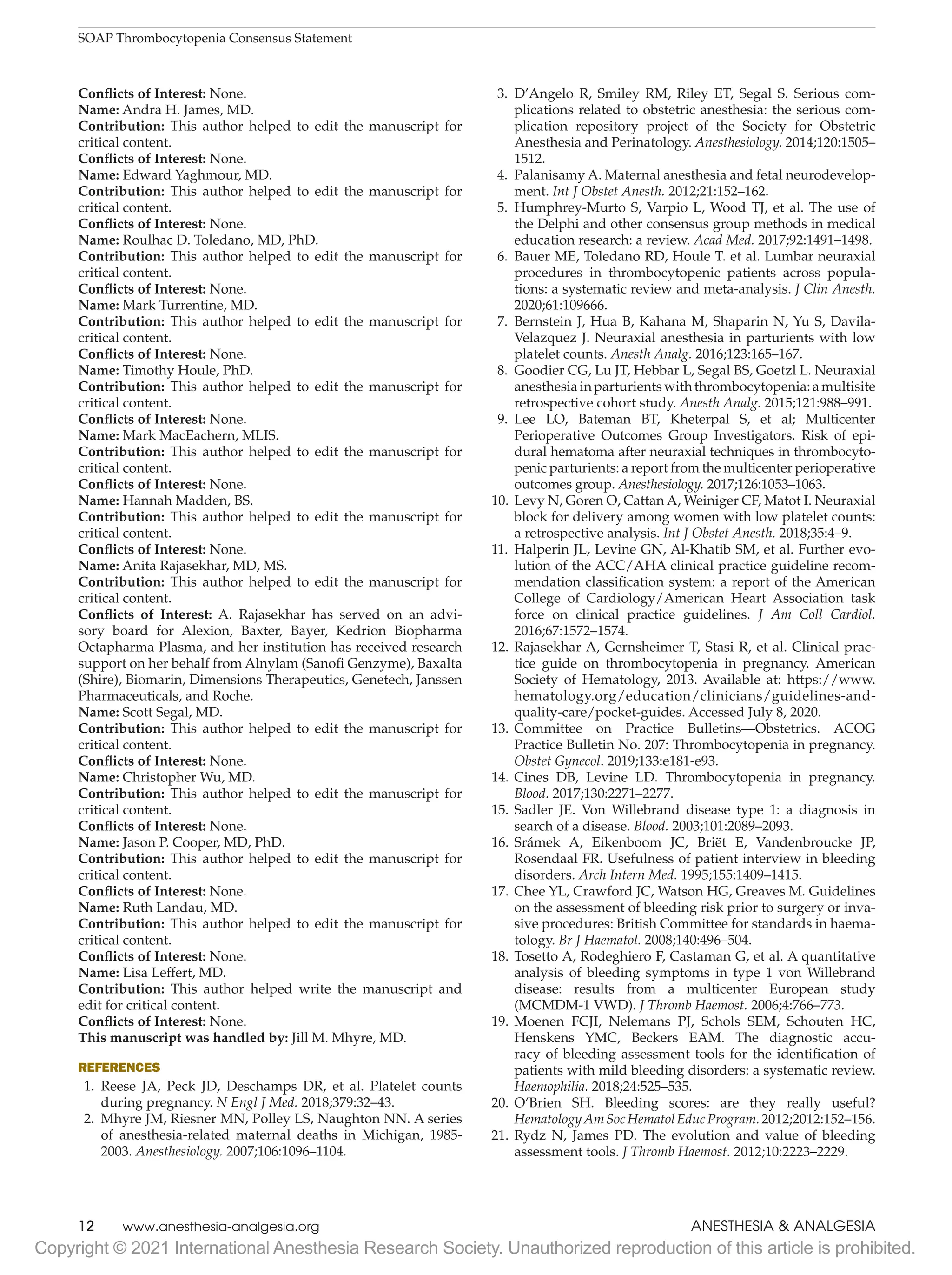Soap consensus statement thrombocytopenia 2021 | PDF | Pregnancy ...