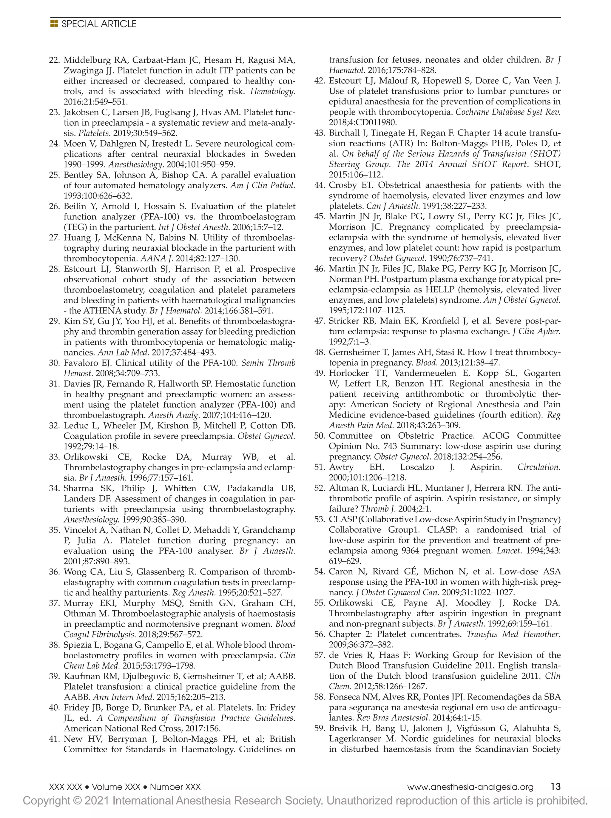 Soap consensus statement thrombocytopenia 2021 | PDF | Pregnancy | Reproductive Health