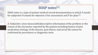 SOAP notes | PPTX