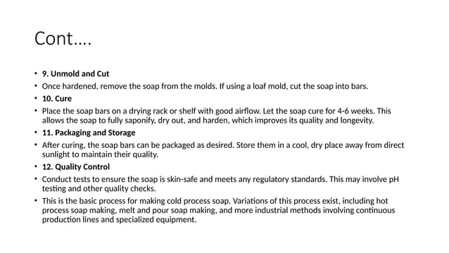 Introduction to Soap Industry and production.pptx