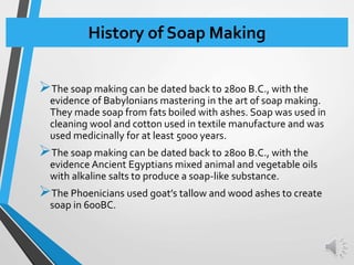 Soap industry | PPTX