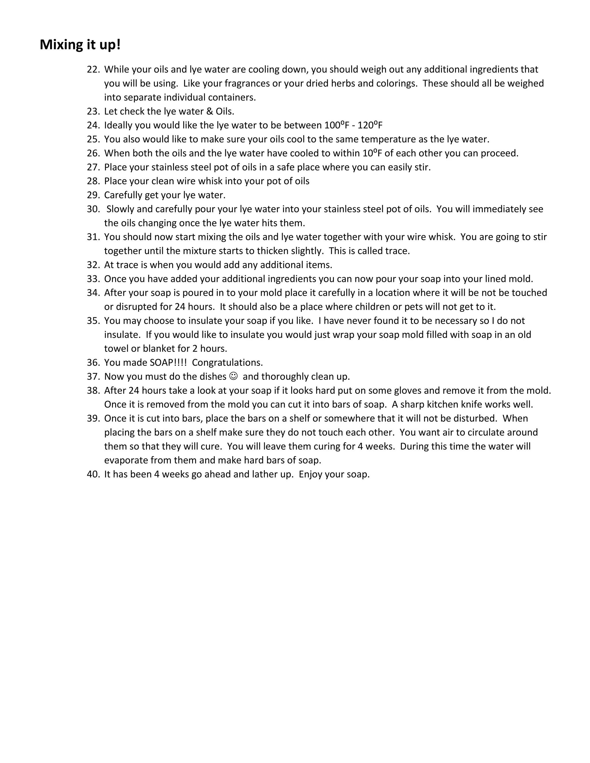 Soap Making Theory: Handouts from Shea 2013 workshops | PDF