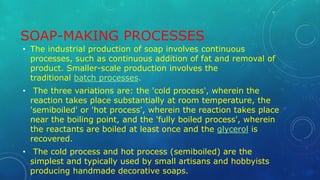 Soap manufacturing process | PPTX