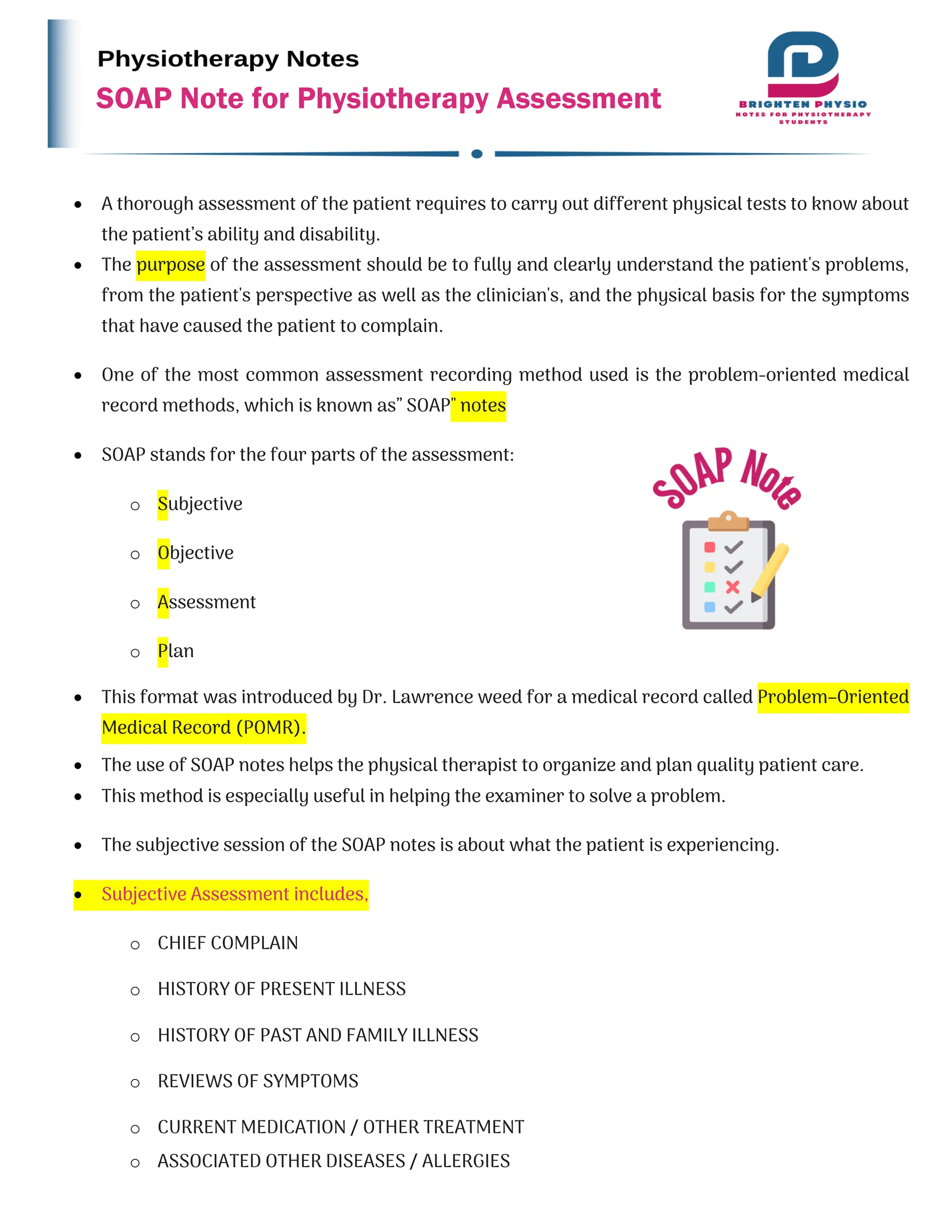 SOAP Note for Physiotherapy Assessment .pdf