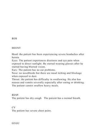 SOAP note Identification Problem RecognitionPatient ini.docx