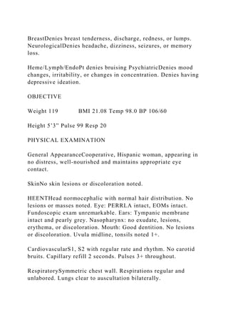 SOAP NotePatient Initials RA Pt. Encounter Number .docx | Ear, Nose and ...