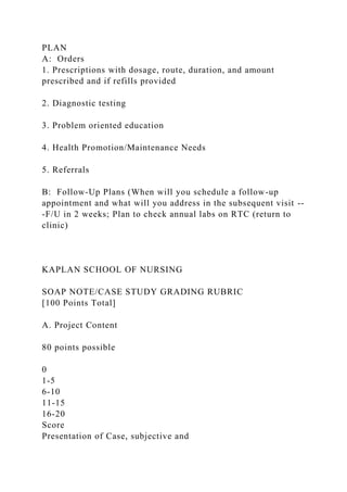 SOAP NOTE TEMPLATEPlease include a heart exam and lung exam o.docx