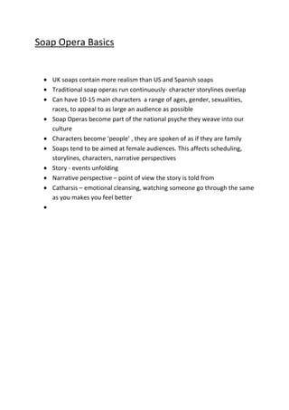 Soap opera research | PDF