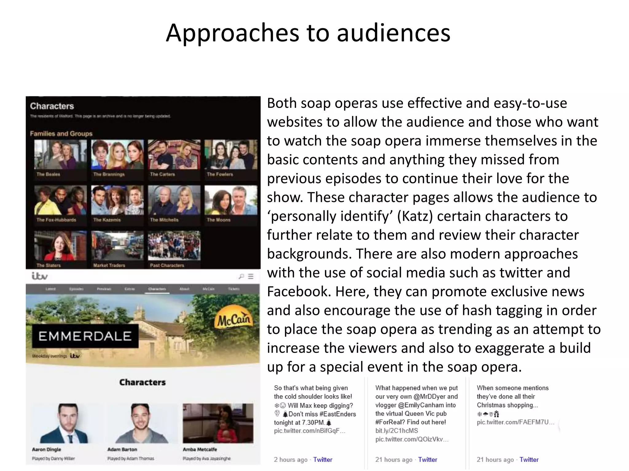 Soap opera genre target audience task | PPTX