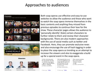 Soap opera genre target audience task | PPTX