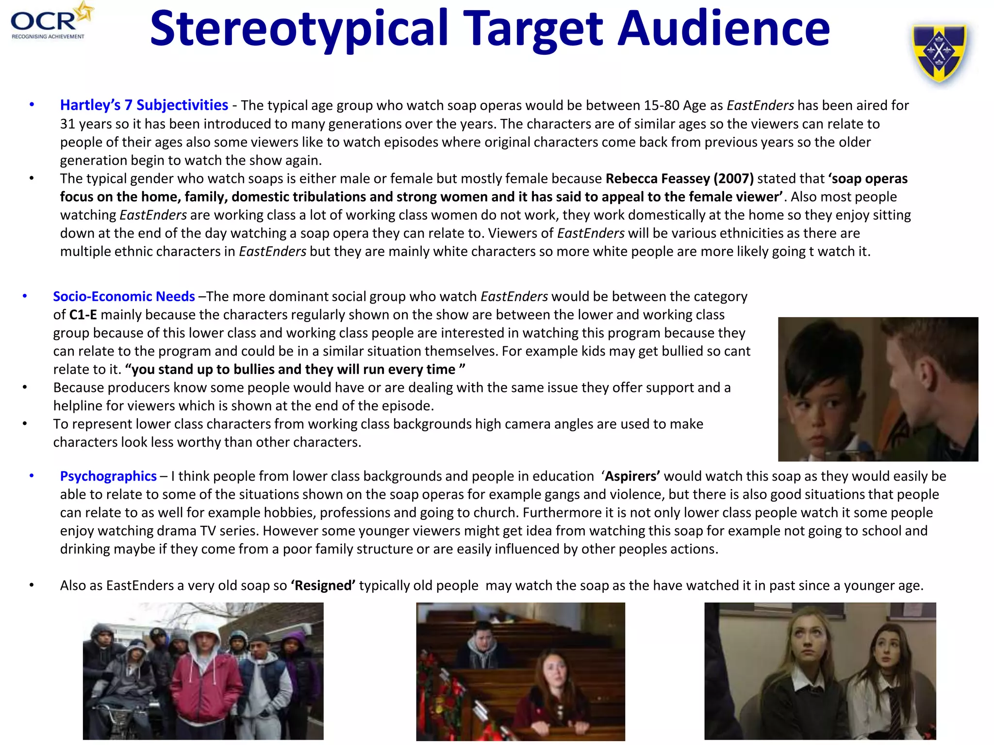 Soap Opera Genre Target Audience Task | PPTX