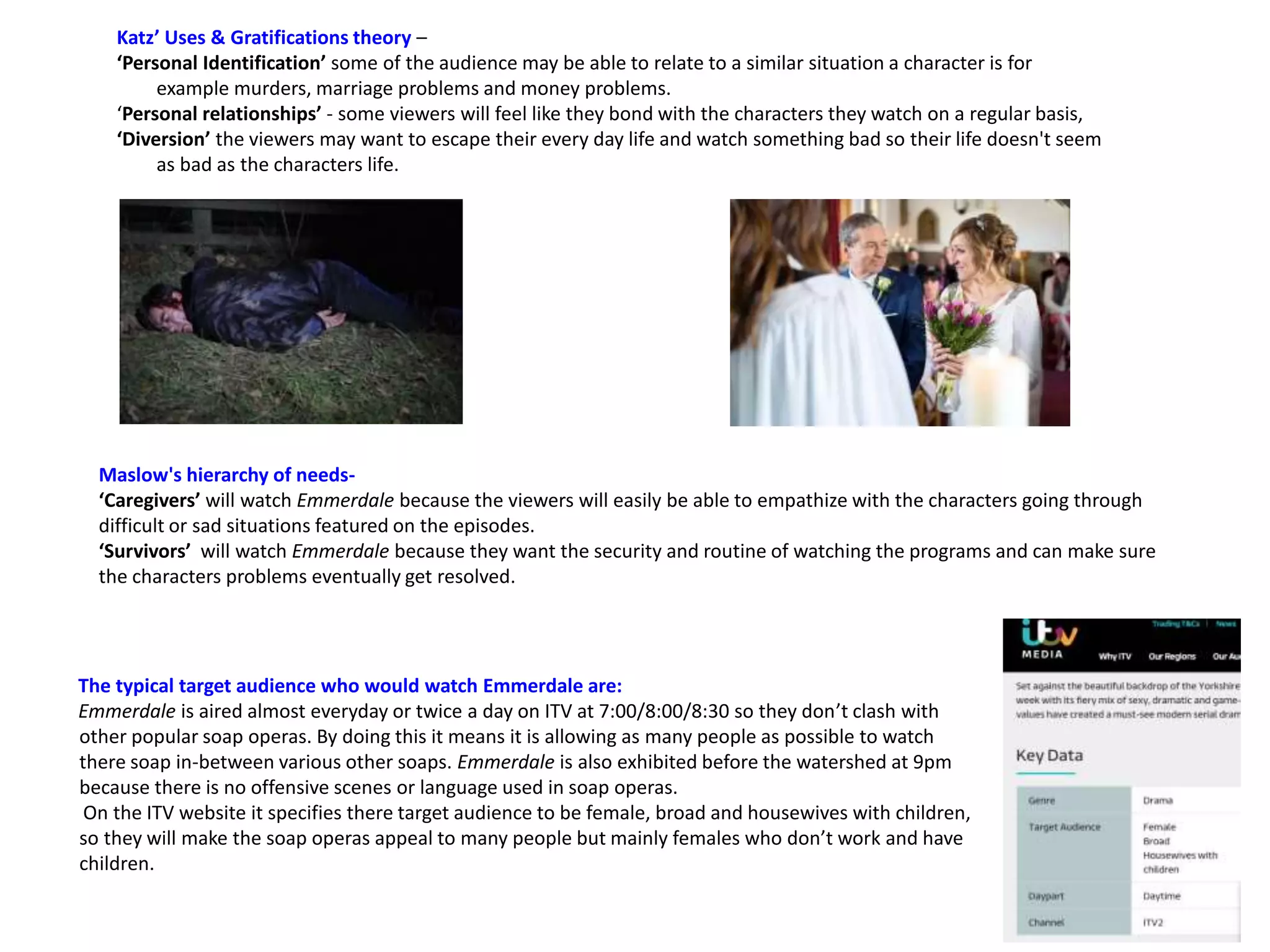 Soap Opera Genre Target Audience Task | PPTX