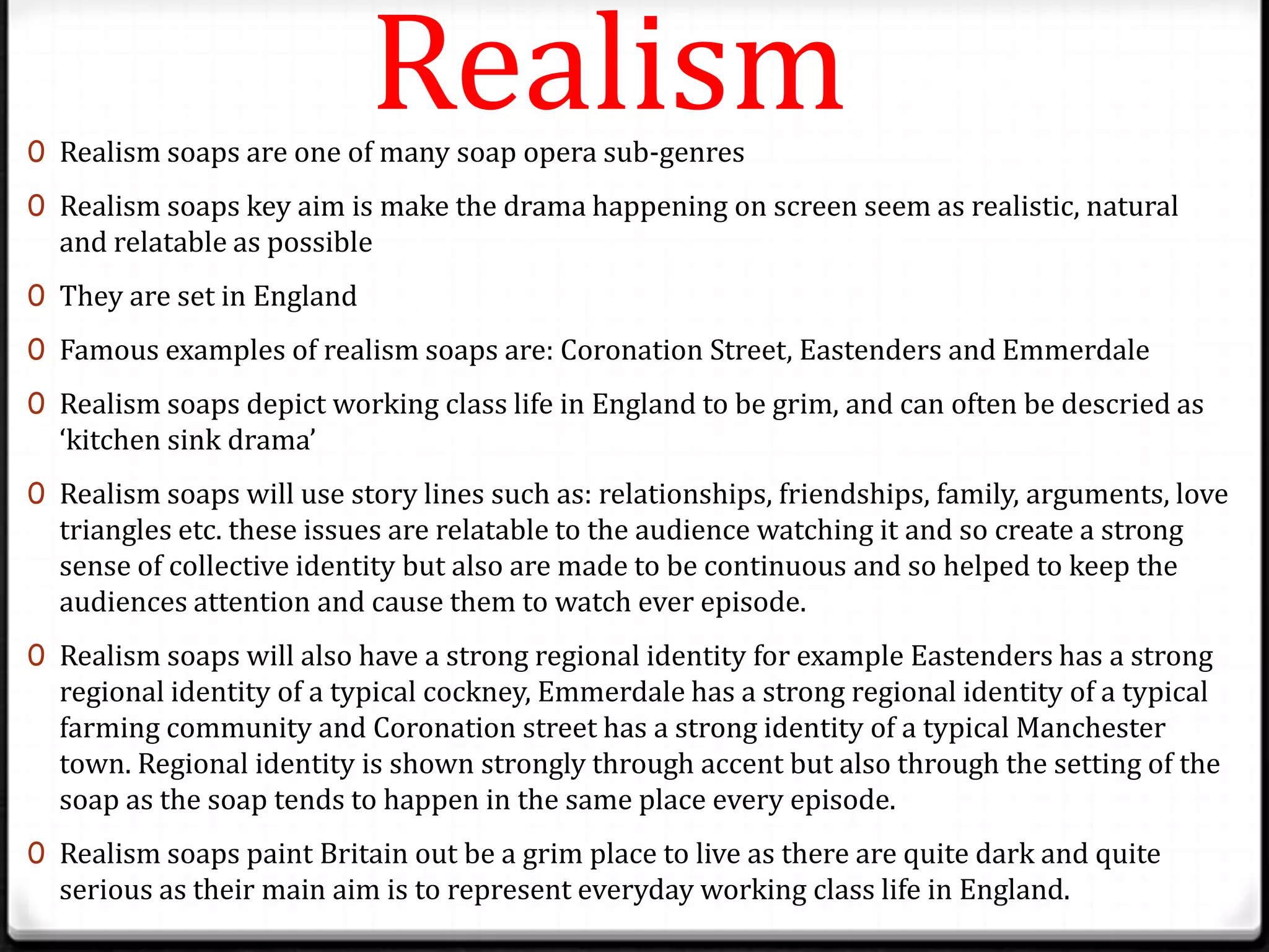 Soap opera sub genres | PPTX