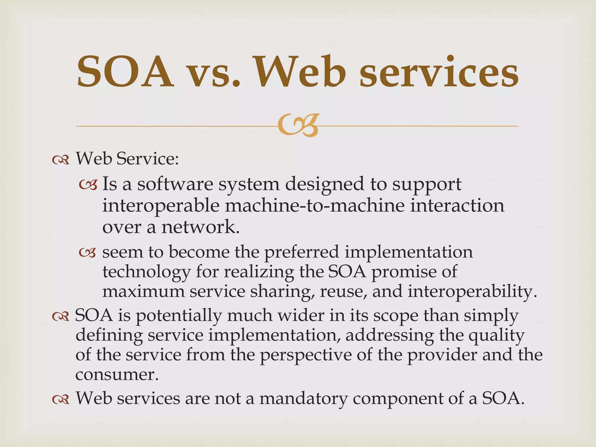 Service Oriented Architecture (SOA) | PPTX