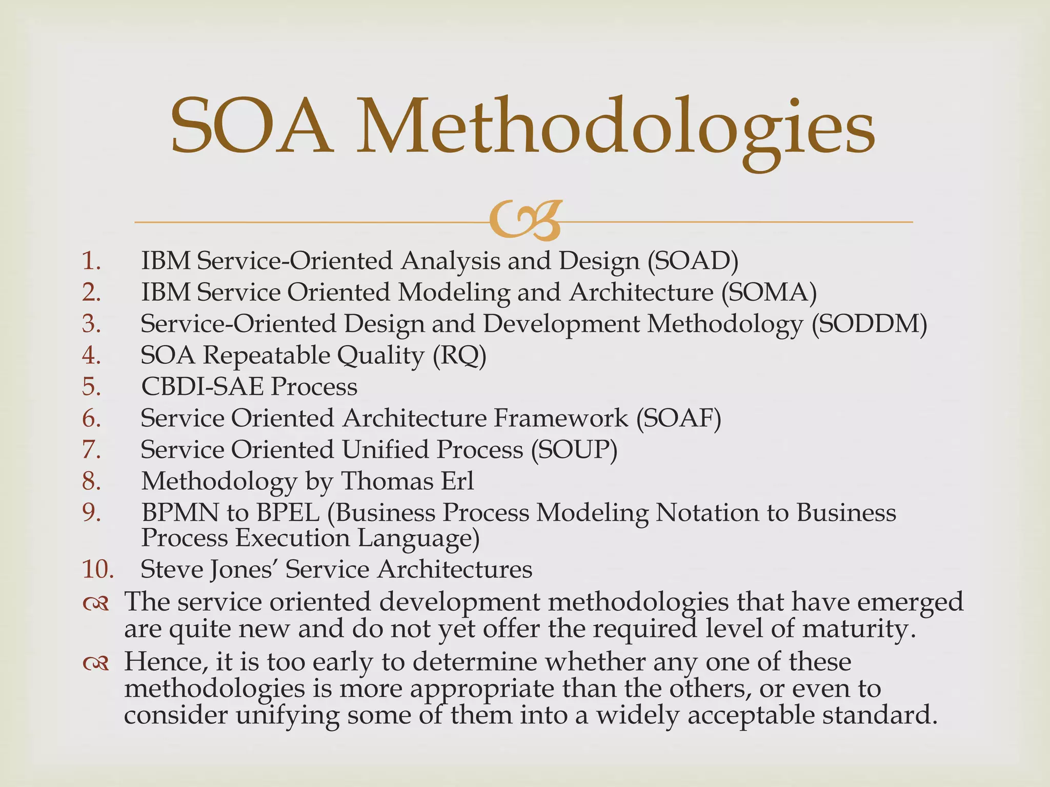 Service Oriented Architecture (SOA) | PPTX