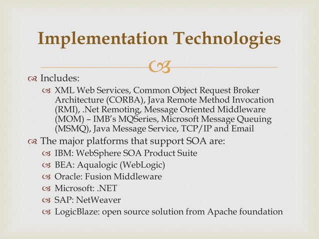 Service Oriented Architecture (SOA) | PPTX | Cloud Computing | Internet