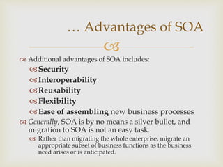 Service Oriented Architecture (SOA) | PPTX