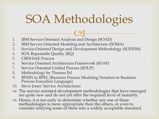 Service Oriented Architecture (SOA) | PPTX