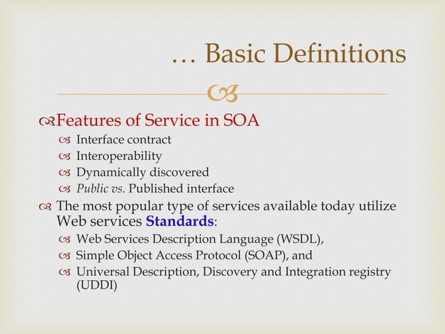 Service Oriented Architecture (SOA) | PPTX | Cloud Computing | Internet