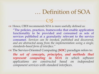 Service Oriented Architecture (SOA) | PPTX