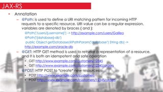 Soap and restful webservice | PPTX